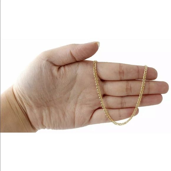 Accessories | 1ksolid Gold Double Cuban Link Chain 3mm 22 | Poshmark